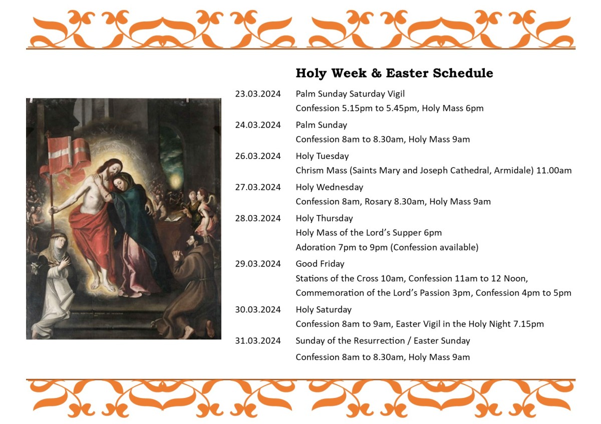 Holy Week & Easter Schedule 2024